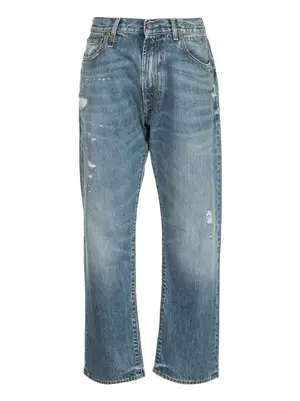 R13 Mid-rise Boyfriend Jeans - Blue