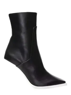 LANVIN Leather Ankle Boots - Black