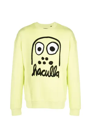 HACULLA. Monster Drop Shoulder Sweatshirt - Green