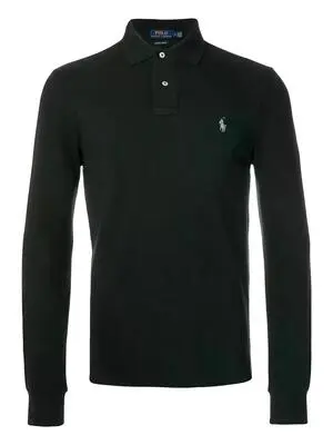 Polo Ralph Lauren Longsleeved Polo Shirt - Black