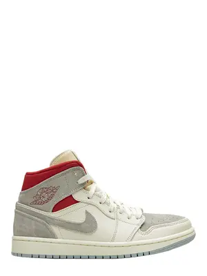JORDAN X Sneakersnstuff Air 1 Mid Prm 20th Anniversary Sneakers - White