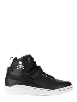 MASTERMIND WORLD Skull Print High Top Sneakers - Black