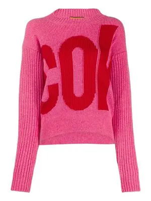 Colville Logo Printed Jumper - Pink
