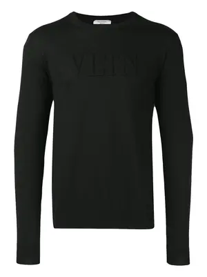 VALENTINO Valentino Garavani Logo-Embossed Wool Jumper