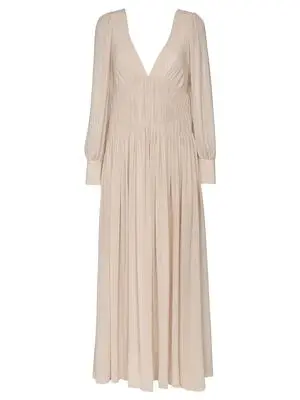Stella McCartney Carleigh Silk-georgette Maxi Dress - Neutrals
