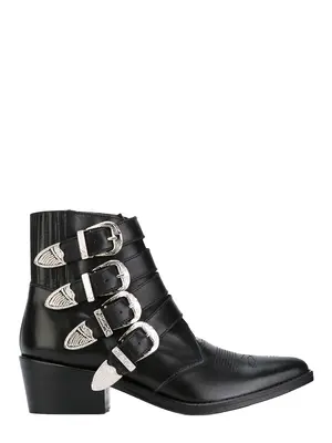 Toga Multi Straps Boots - Black