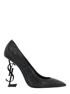 Saint Laurent Opyum Glitter Pumps - Black