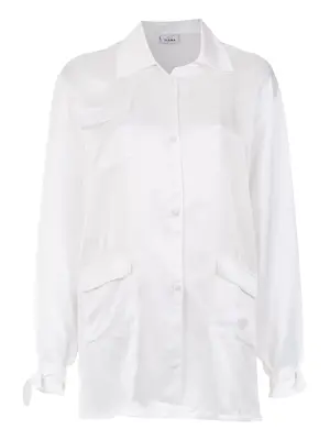 AMIR SLAMA Amir Slama Silk Oversized Shirt