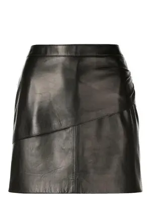GIVENCHY Mini Leather Fitted Skirt