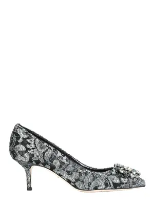 Dolce & Gabbana Bellucci Lace Pumps - Black