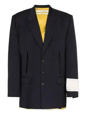 Off-White Deconstructed Tailored Blazer - Black