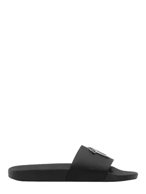 GIUSEPPE ZANOTTI Brett Logo Slides - Black