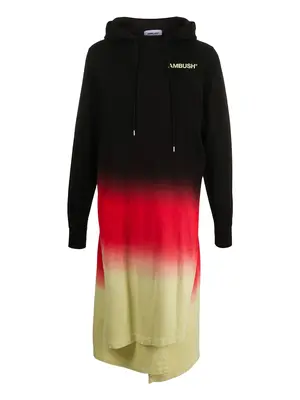 AMBUSH Gradient Long Hoodie - Black