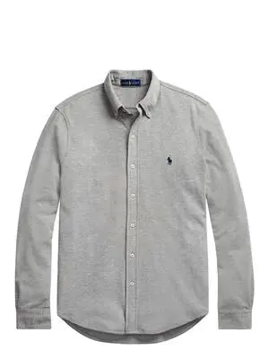 Polo Ralph Lauren Logo Embroidered Button-down Shirt - Grey