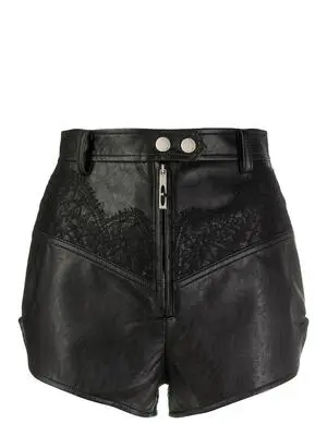 ELLERY Ellery Lace Insert High Waist Shorts