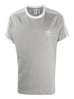 Adidas Three Stripes Logo T-shirt - Grey