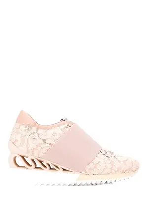 LE SILLA Rubel Wave Lace Sneakers - Pink