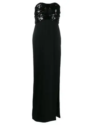SAINT LAURENT Sequin-Embellished Evening Gown