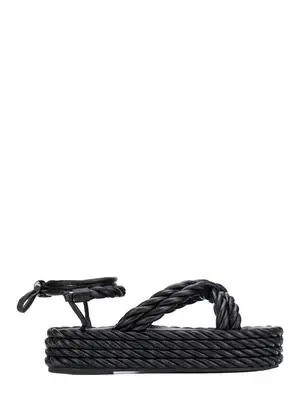 VALENTINO Rope Wedge Sandals