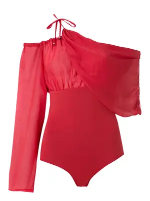AMIR SLAMA Amir Slama Drape One-Shoulder Body