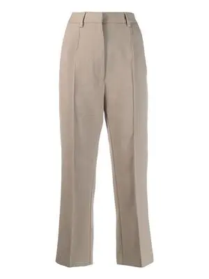 MAISON MARGIELA Cropped Tailored Trousers - Neutrals