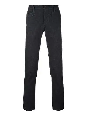 Incotex Textured Tailored Trousers - Black