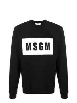 MSGM Logo-print Sweatshirt - Black