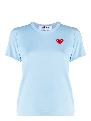 Play Comme Des Garcon Heart Logo T-shirt - Blue