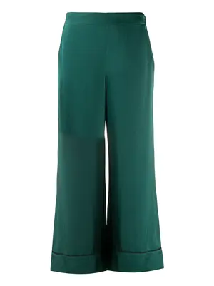 BLANCA VITA Phoebe Cropped Trousers - Green
