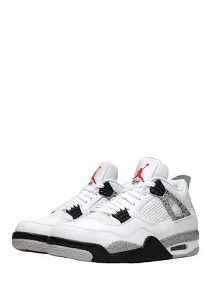 JORDAN Air 4 Retro Og Cement Sneakers - White