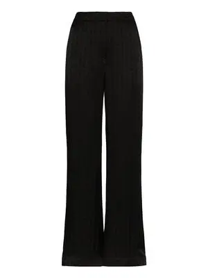 Off-White Alphabet-print Wide-leg Trousers - Black
