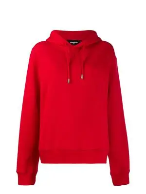 Dsquared2 Icon Print Hoodie - Red
