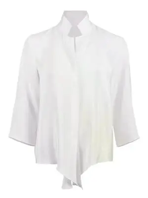 PETER COHEN Silk Split Neck Blouse