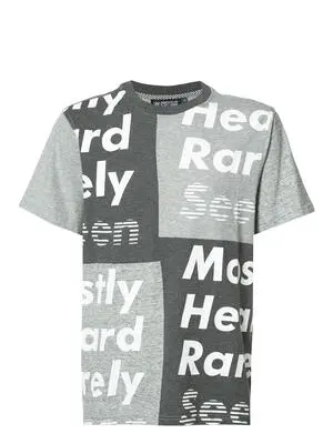 MOSTLY HEARD RARELY SEEN Patchwork T-shirt