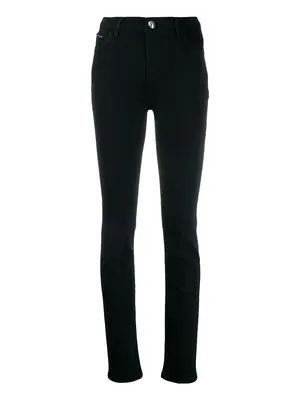 Philipp Plein High-waisted Skinny Jeans - Black