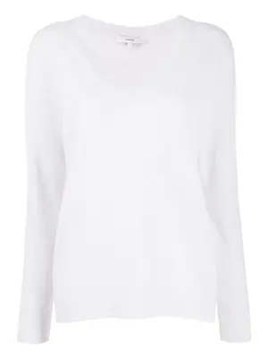 Vince Weekend V-neck Jumper - White