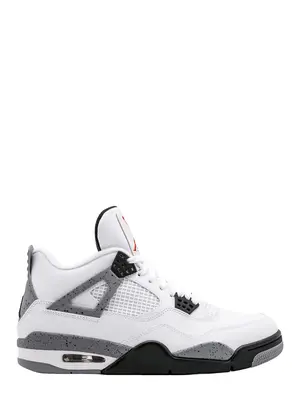 JORDAN Air 4 Retro Cement Sneakers - White