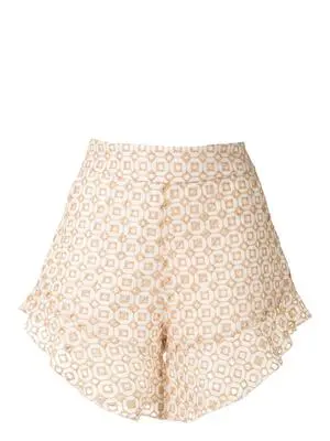 OLYMPIAH Orchid Patterned Shorts - Neutrals