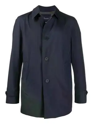 Herno Button-through Coat - Blue