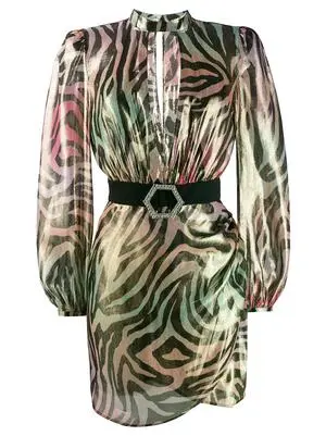 Philipp Plein Jungle Mini Dress - Pink