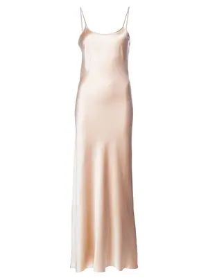 Voz Liquid Slip Dress - Neutrals