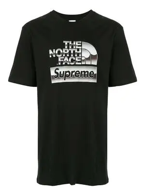 Supreme Tnf Metallic Logo T-shirt - Black