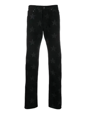 TAKAHIROMIYASHITA THESOLOIST. Star Printed Cotton Trousers - Black