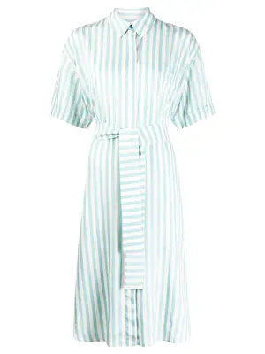 Paul Smith Striped Shirt Dress - Blue