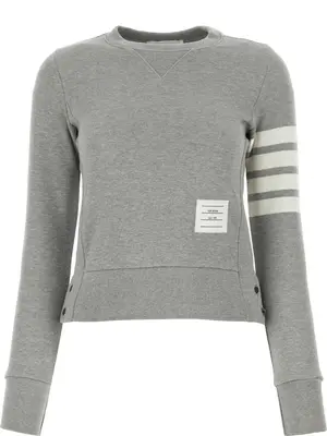 Thom Browne Four-bar Stripe Sweatshirt - Grey