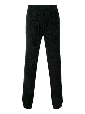 Versace Barocco Texture Trousers - Black