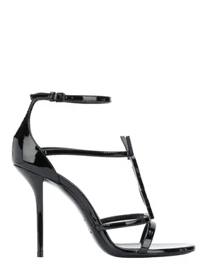 Saint Laurent 110mm Cassandra Sandals - Black