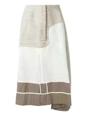 Comme Des Garçons Reversible Wool Skirt - Neutrals