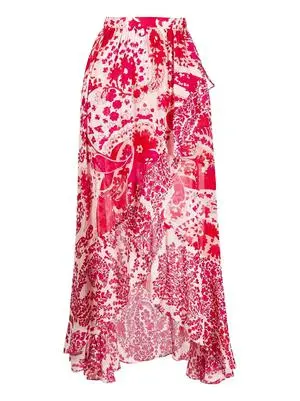 TWINSET Floral-Print Long Skirt