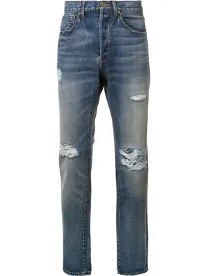 321 321 Distressed Mid-Rise Jeans